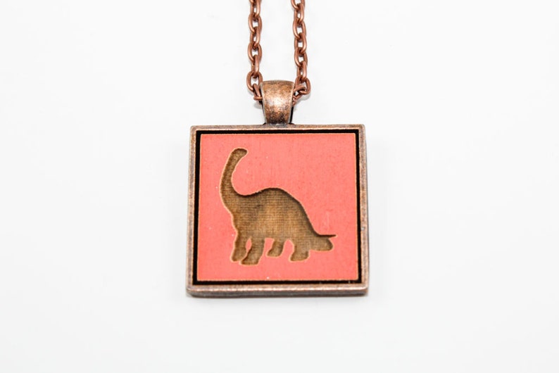 Brontosaurus Pendant Laser Engraved Wooden Cameo custom - Etsy
