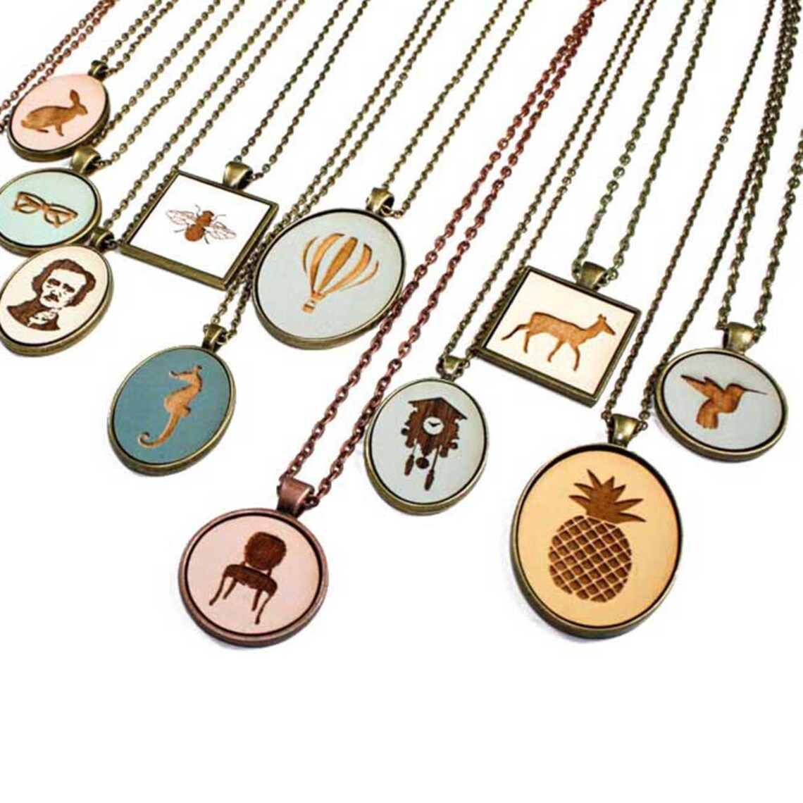 T-rex Skeleton Pendant Laser Engraved Wood Dinosaur Bones - Etsy
