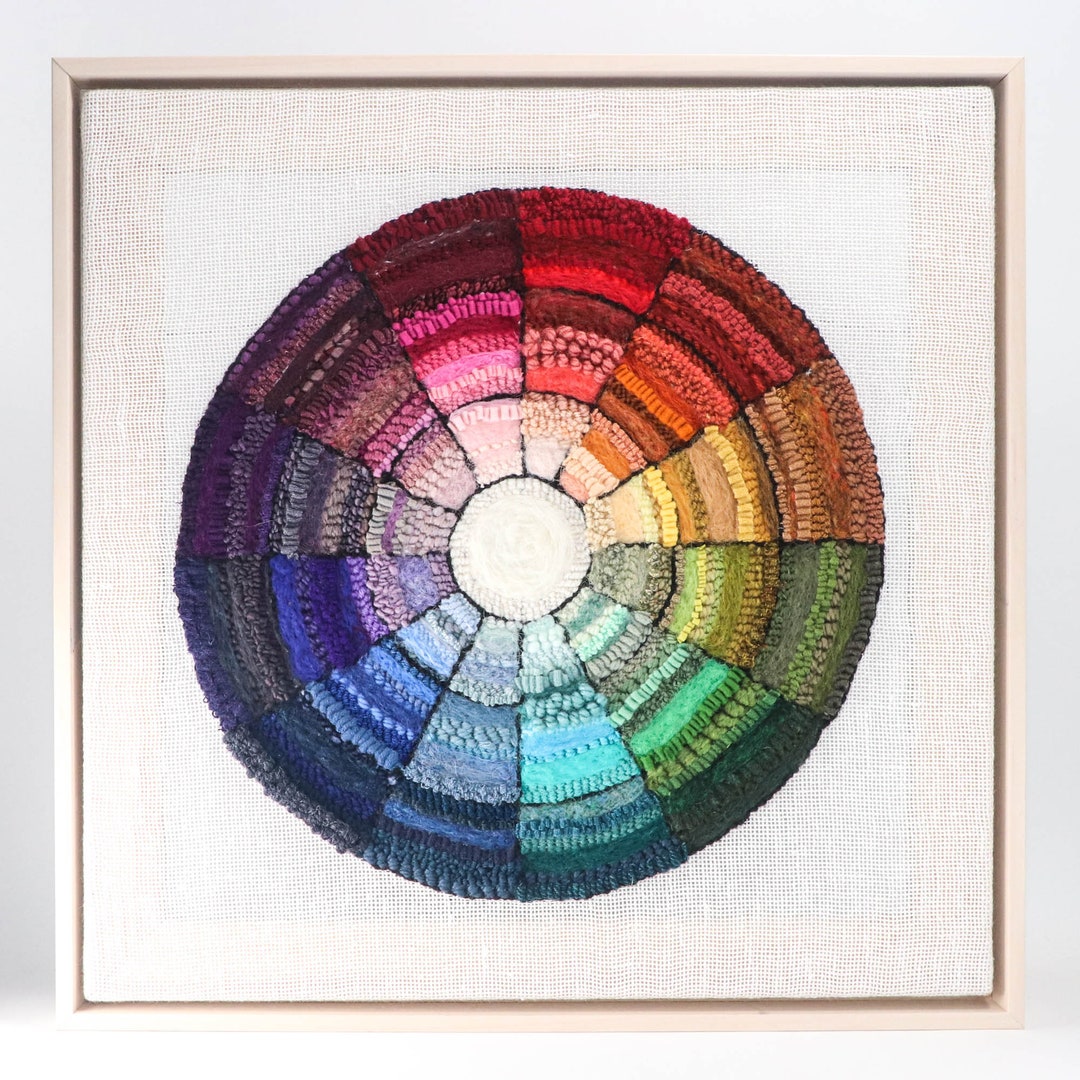 Fiber Art Color Chart Color Wheel 19x19 Rug Hooking - Etsy
