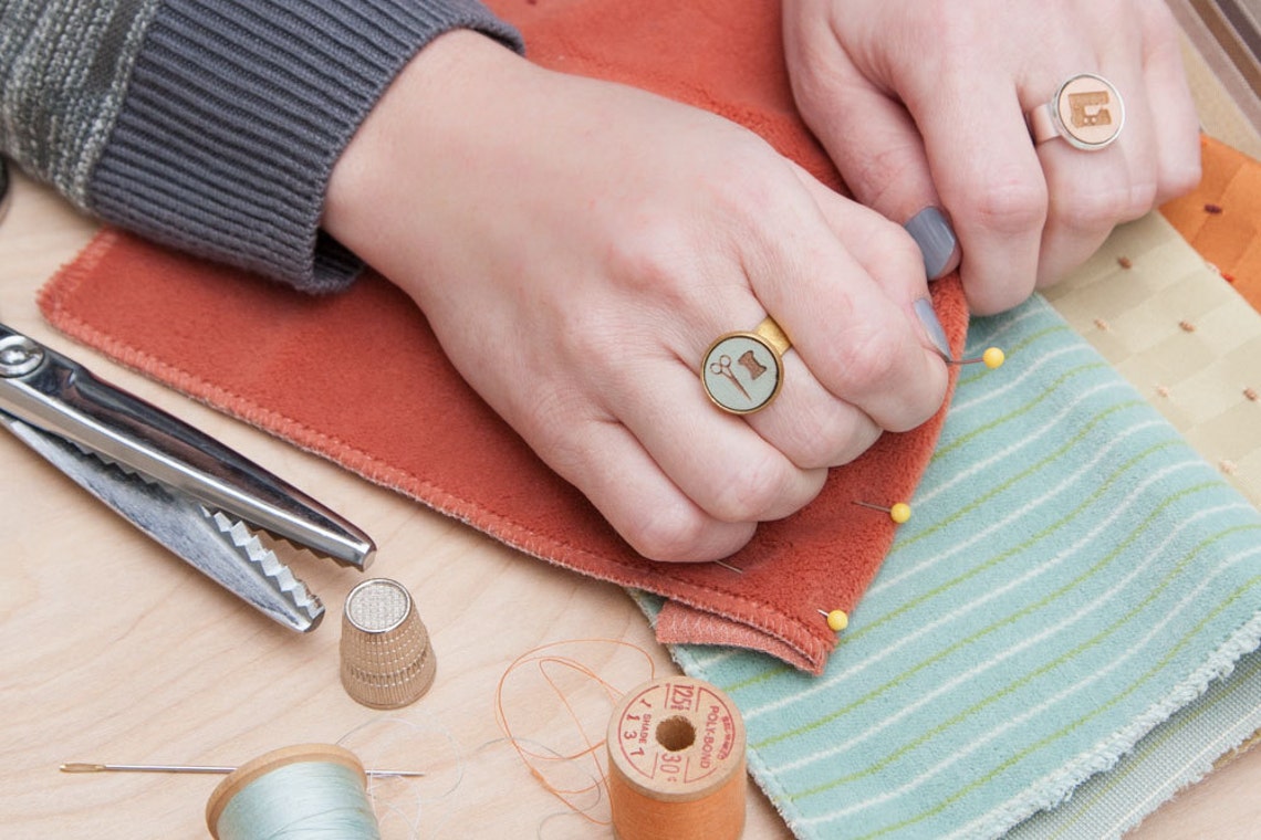Geometric Diamond Design Ring - Laser Cut Wood in Adjustable Setting ...