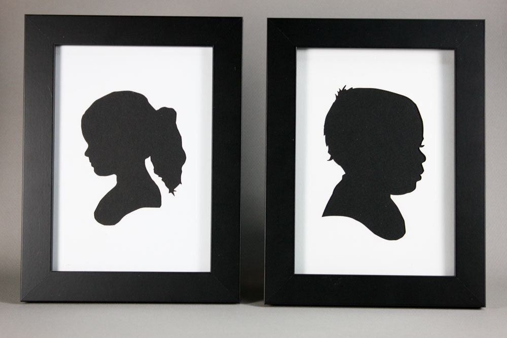 Personalized Papercut Portrait Custom Children's - Etsy