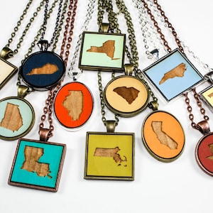 Custom Country Pendant - Personalized Handmade Jewelry With Map Laser ...