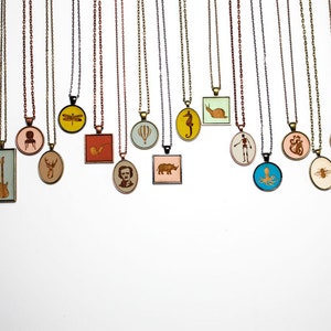 President Abraham Lincoln Pendant Laser Engraved Wooden Cameo Necklace ...