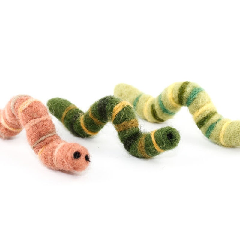 Caterpillar Needle Felted - Etsy