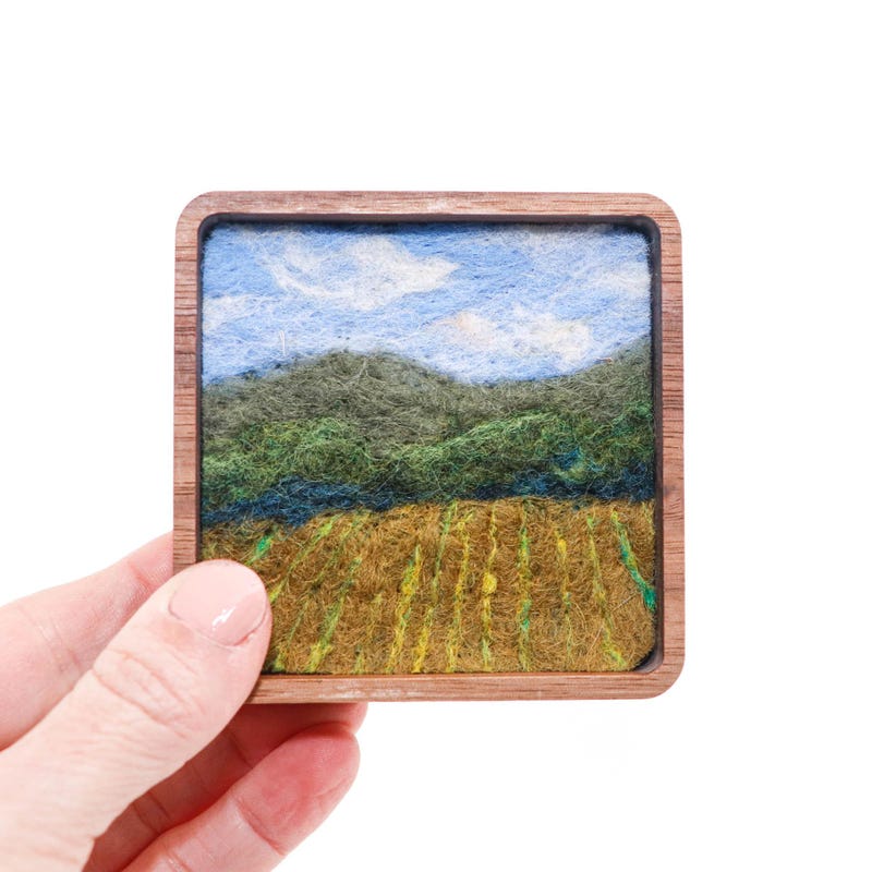 Wool Felted Landscape - Etsy