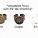 Custom Laser Cut Round Ring - Engraved Wood in Adjustable Setting ...