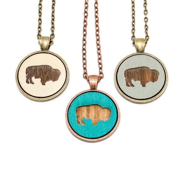 Bison Pendant - Etsy