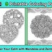 Mindfulness Coloring Pages 2 by Short and Bald, 8 Intricate Mandala ...