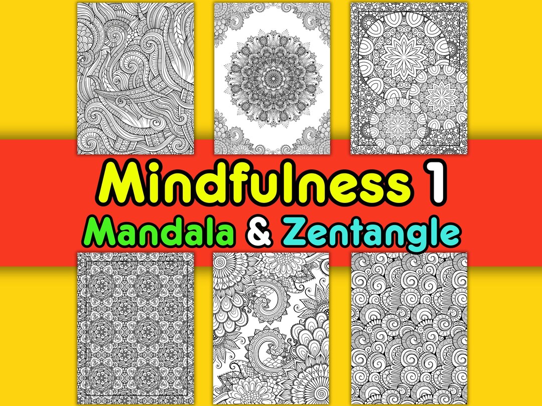 Mindfulness Coloring Pages #1 by Short and Bald, 8 Intricate Mandala ...