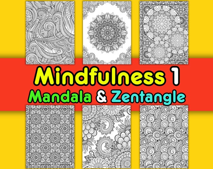 Mindfulness Coloring Pages #1 by Short and Bald, 8 Intricate Mandala ...
