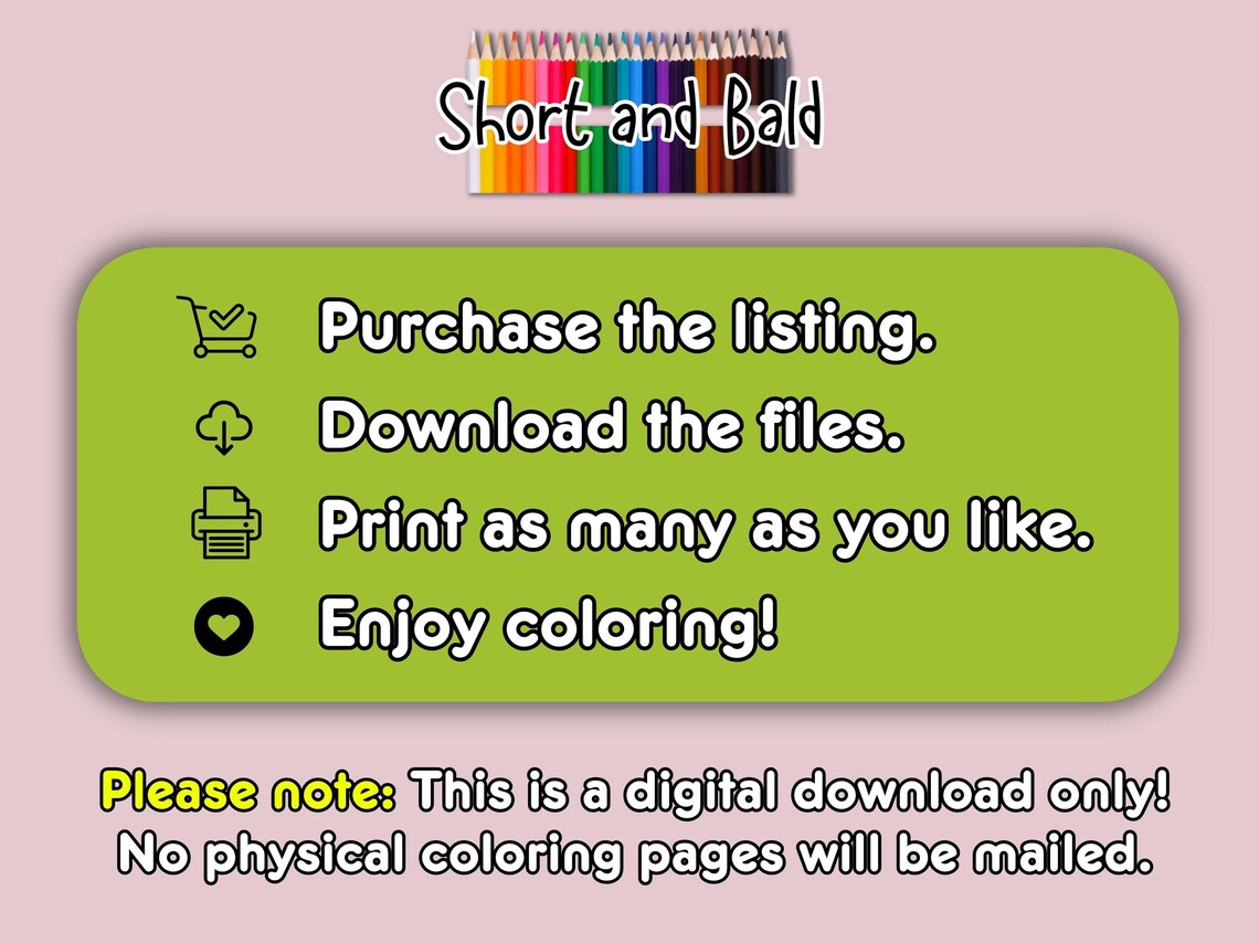 Aspire to Inspire Coloring Pages 1 by Short and Bald, Bold Easy ...