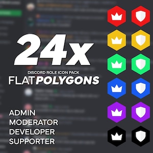 Discord Role Icons - 24x Polygons - Etsy