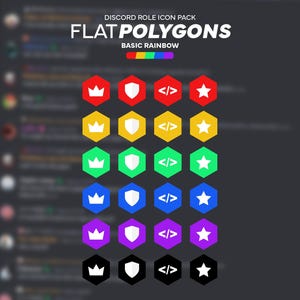 Discord Role Icons - 24x Polygons - Etsy