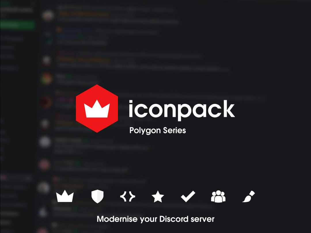 Iconpack - Discord Role Icons and Emojis for Your Discord Server (polygon Style) - Etsy