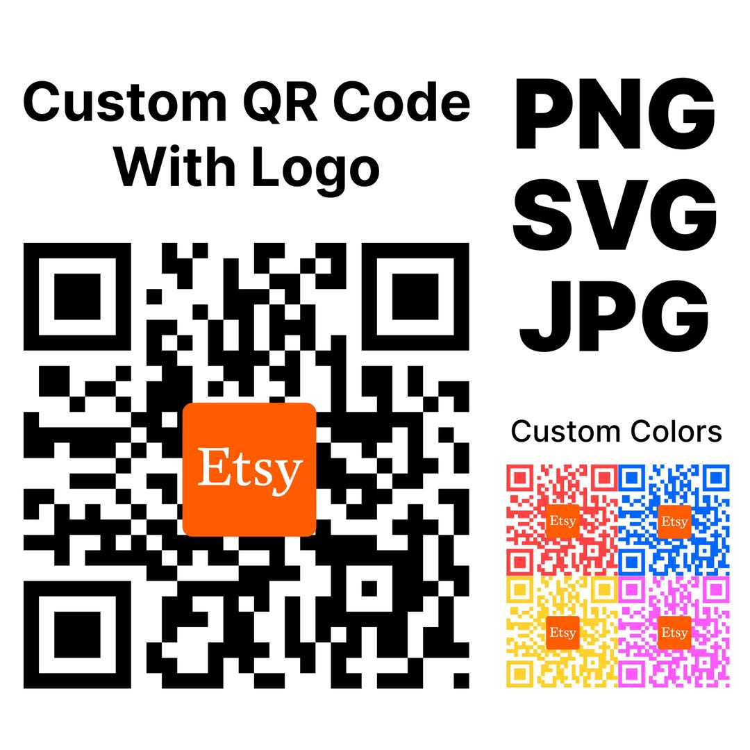Custom QR Code With Logo / Customize QR / Personalized QR Code ...