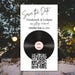 SPOTIFY Inspired SAVE the DATE, Fully Editable & Customizable, Mobile ...