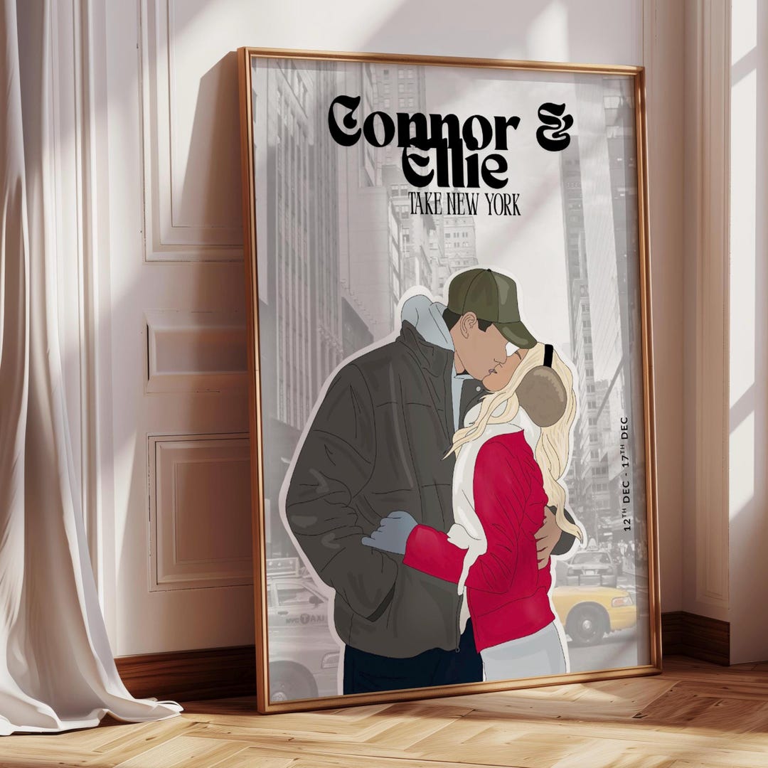 Faceless Couple Print: Illustrated Digital Art for Valentine’s or ...