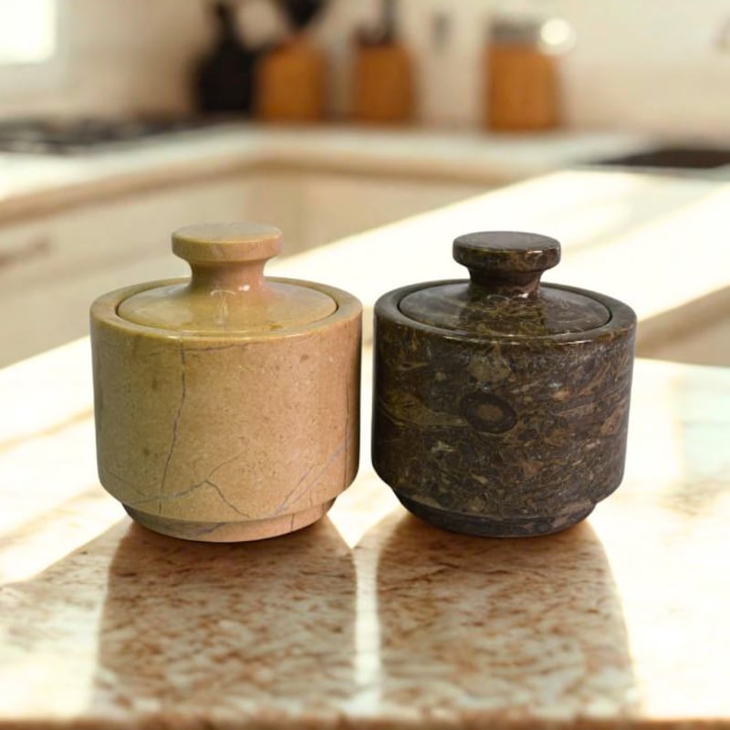 Salt Jar With Butter Dish - Etsy