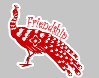 Amistad Friendship Peacock Ron Clark Academy House PNG Tee Shirt Design ...