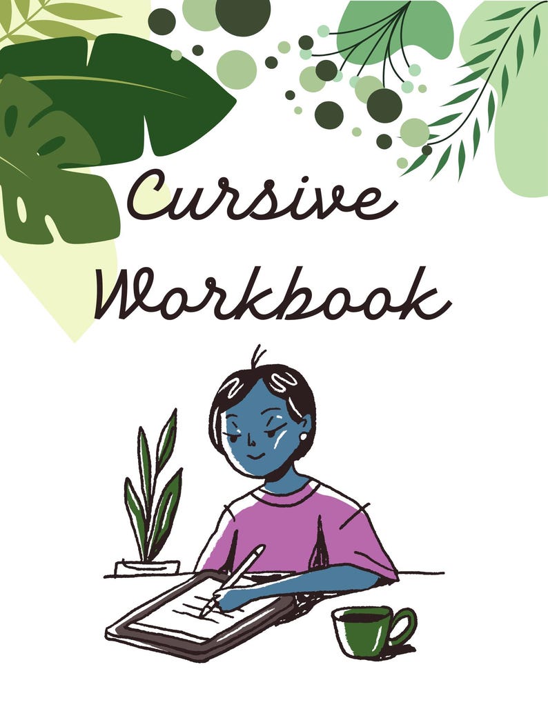 Cursive Worksheets for Kids & Teens , Cursive Alphabet Practice ...