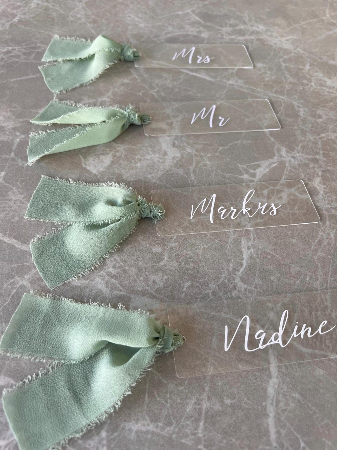 Elegant Acrylic Place Cards, Name Tags, Acrylic Cards, Wedding, Table ...