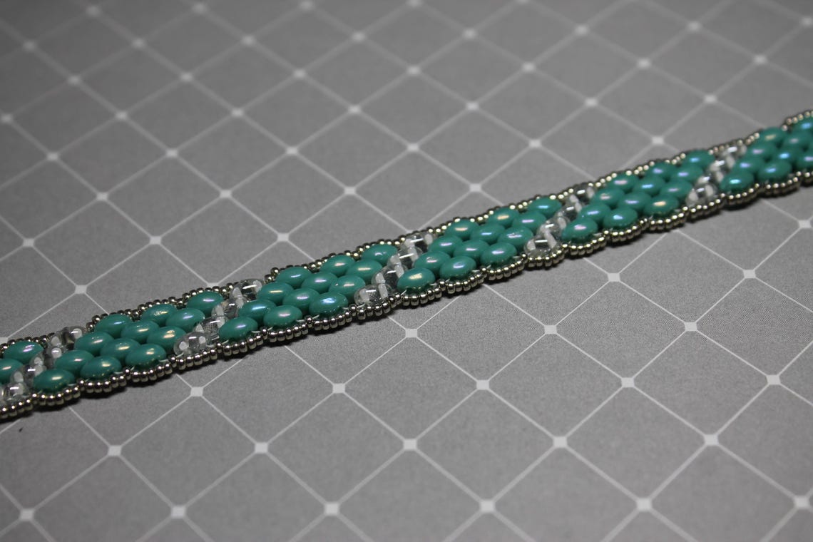 Super Duo Peyote Bracelet Magnetic Clasp Turquoise - Etsy