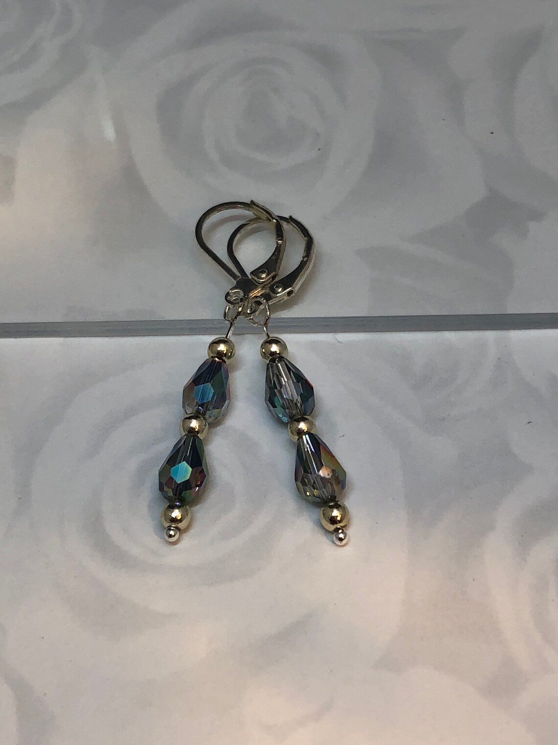 Teardrop Dangle Earrings Etsy