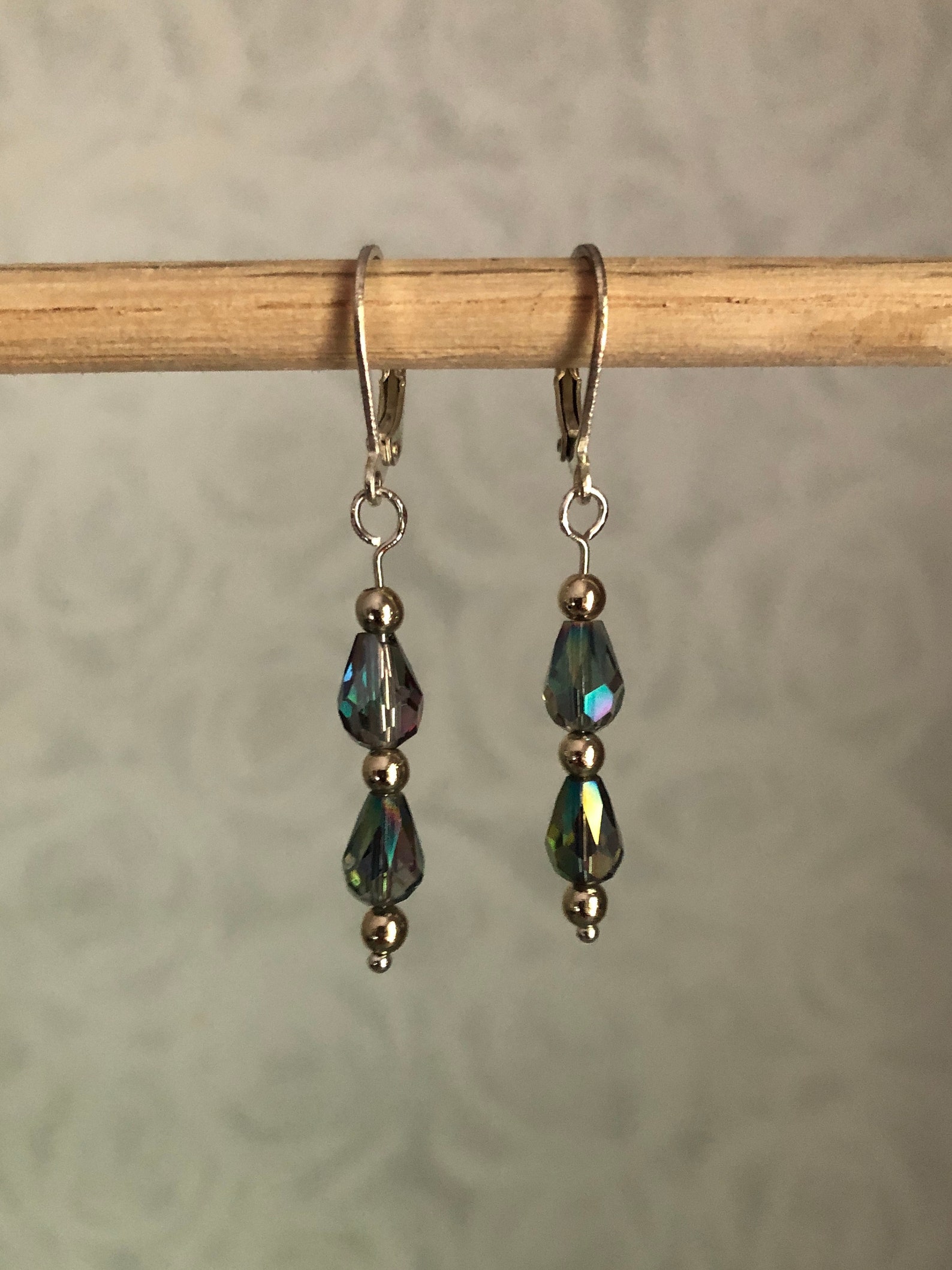 Teardrop Dangle Earrings Etsy