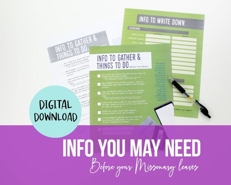 Mission Prep Checklist and Essential Info to Gather Before Serving ...