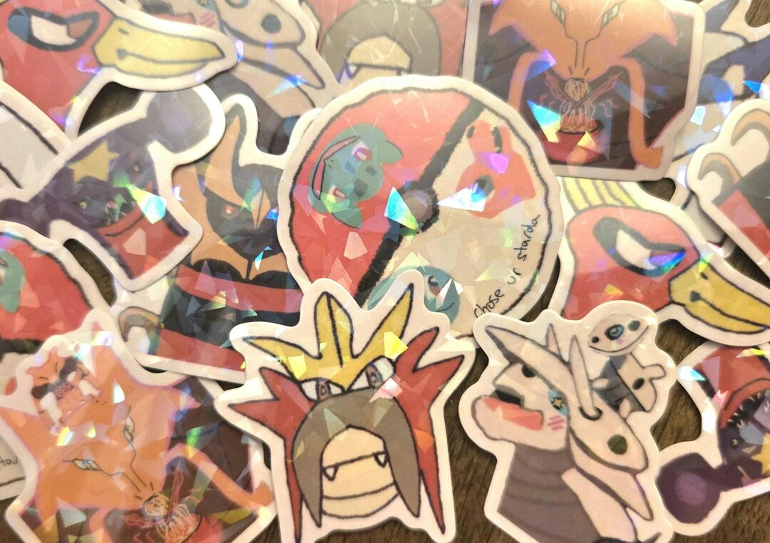 Derpy Pokemon Vinyl Sticker Collection 1 8 Stickers - Etsy