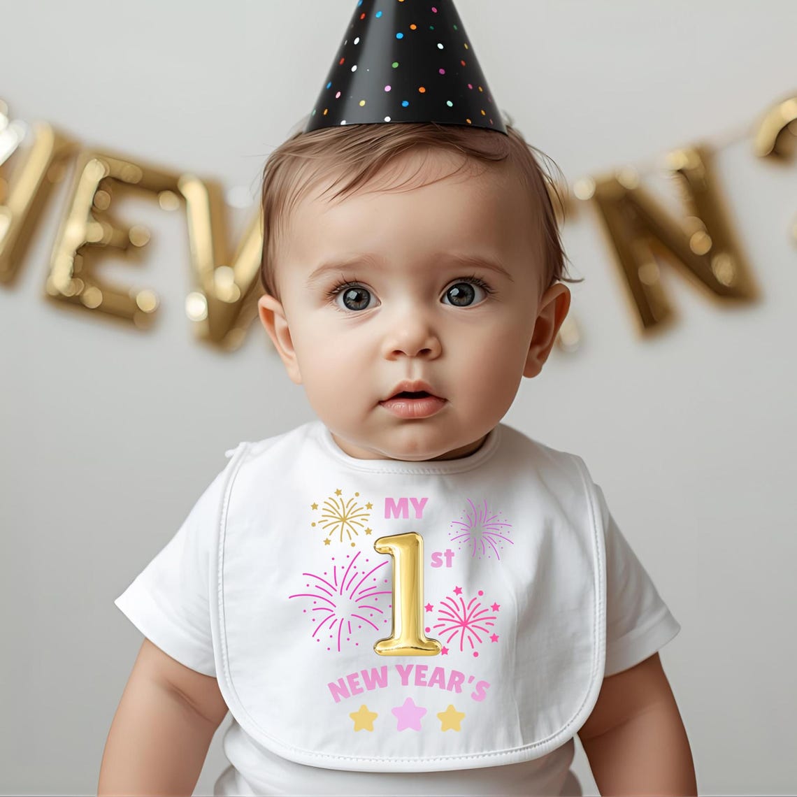 My 1st New Year PNG, Baby’s First New Years, New Year PNG, My First New ...