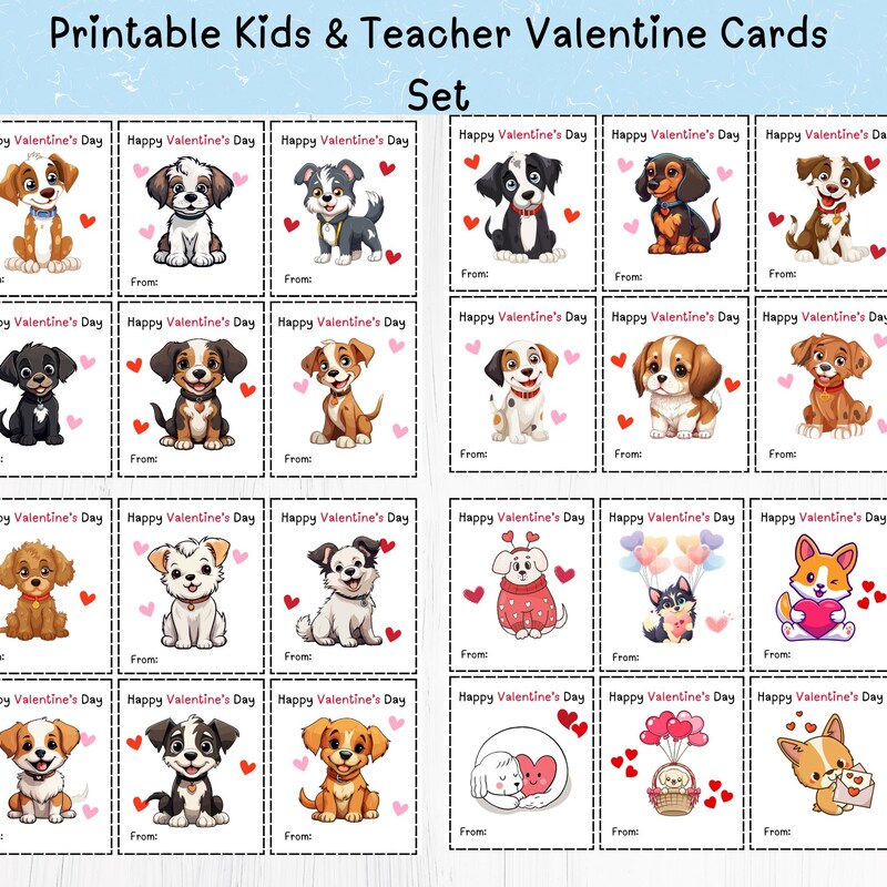 Dog Valentine Card - Etsy