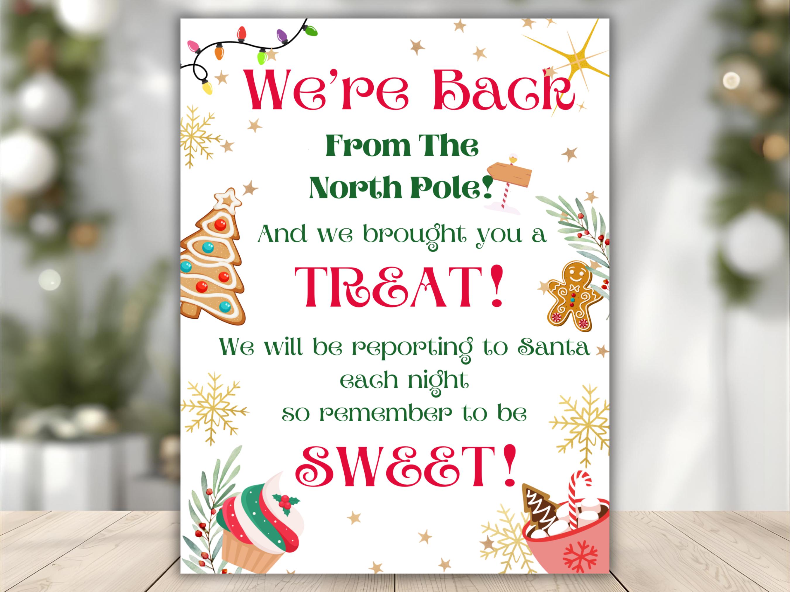 Two Elves We're Back Letter, Elf Arrival Letter, I'm Back Letter, Elf ...