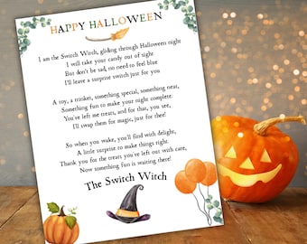 Switch Witch Printable Letter, Switch Witch Letter, Halloween Activity ...