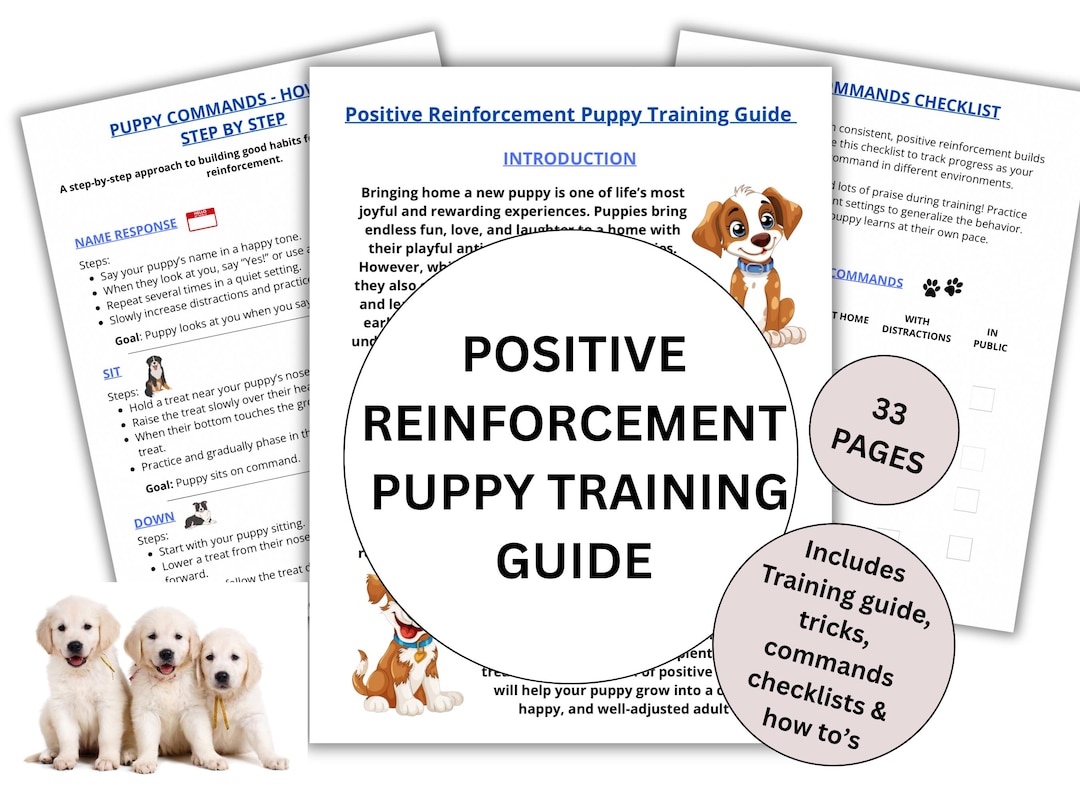 Puppy Training Guide PDF, Training Handbook, Puppy Planner, Dog ...