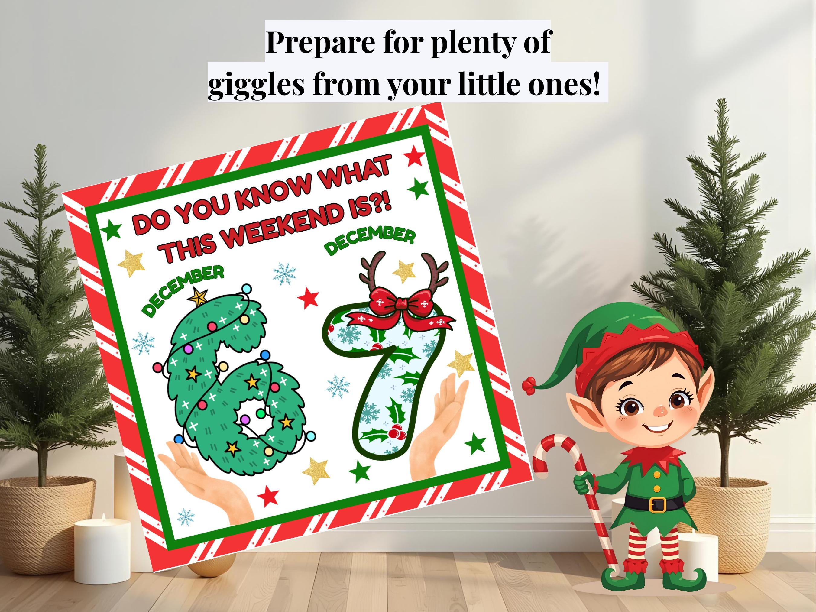 6-7 Elf Printable Prop,elf 6 7 Letter, Elf Letter for 6-7, 67 Elf Prop ...