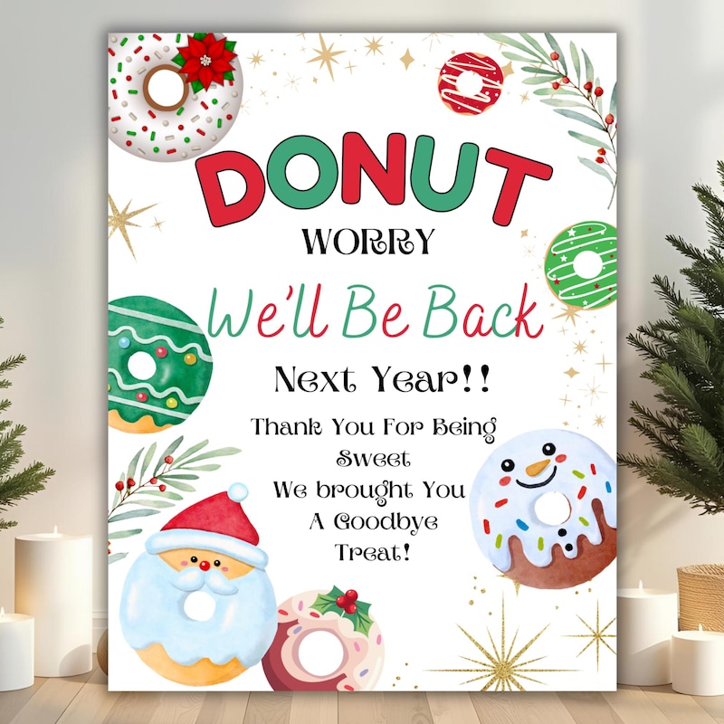 Elf Donut Goodbye - Etsy