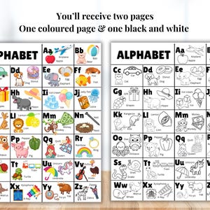 ABC Reference Sheet, Alphabet Reference, Alphabet Classroom, Toddler ...