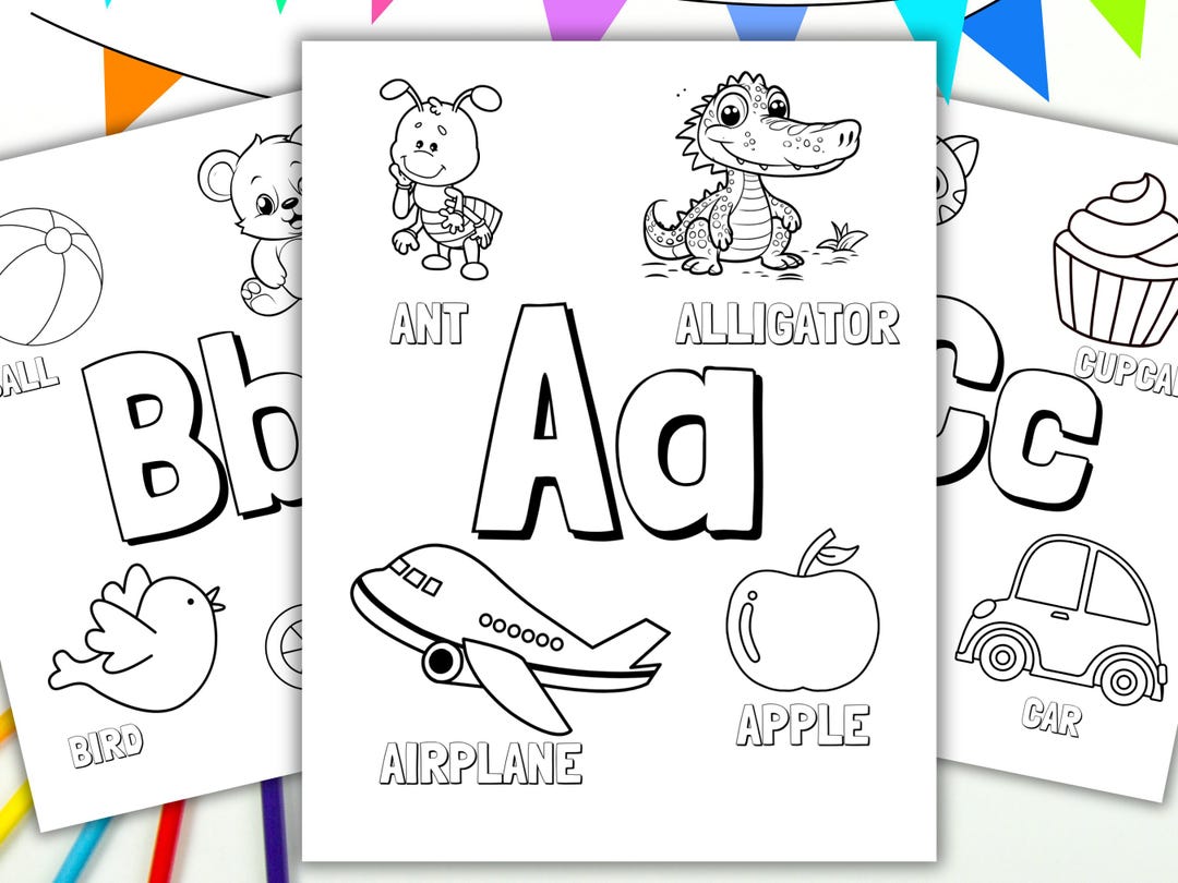 26 Alphabet Coloring Pages, Alphabet Worksheets, Printable ABC Pages ...