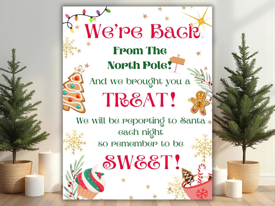 Two Elves We're Back Letter, Elf Arrival Letter, I'm Back Letter, Elf ...