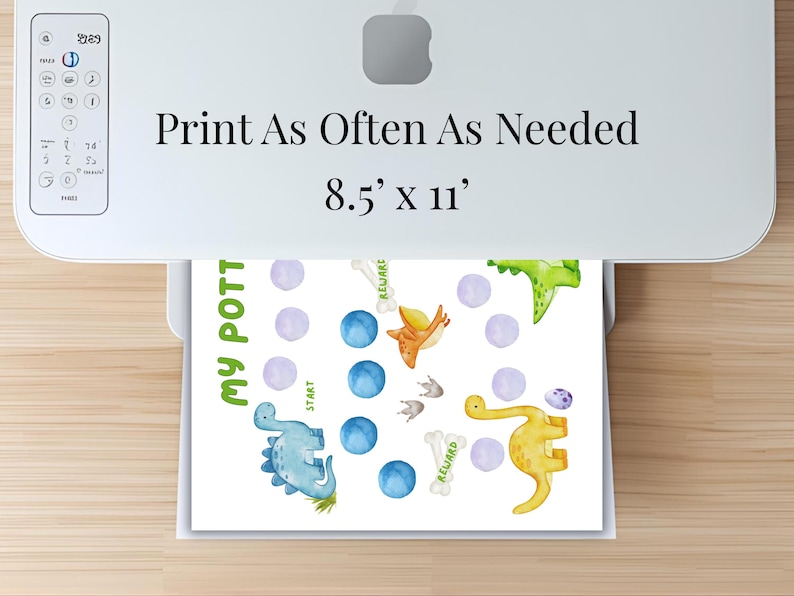 Printable Potty Training Chart, Dinosaur Potty Training, Potty Chart ...