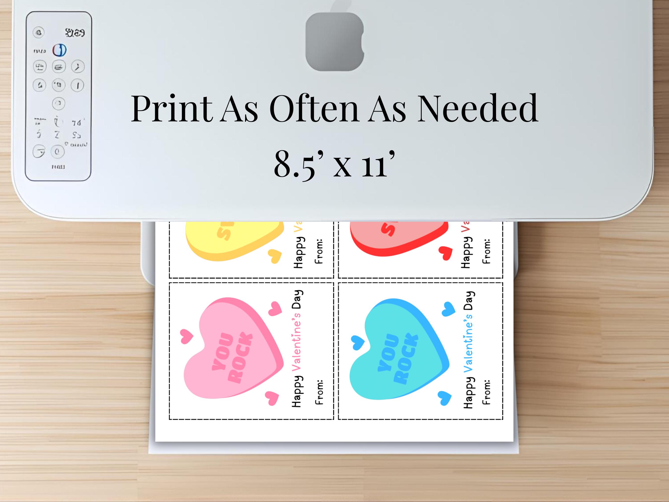 Conversation Hearts, Candy Hearts, Valentine Card Set, Valentine Cards ...