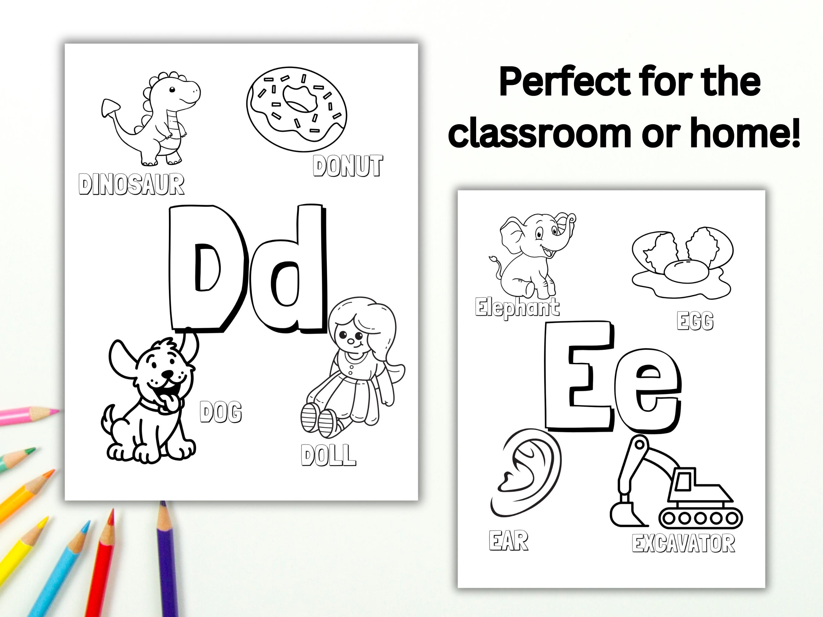 26 Alphabet Coloring Pages, Alphabet Worksheets, Printable ABC Pages ...