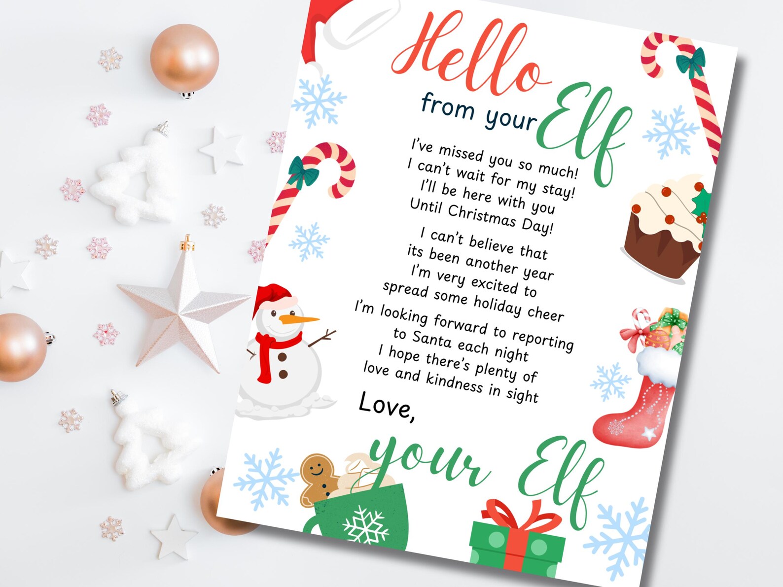 Printable Welcome Back Elf Letter, Elf Welcome Back, Welcome Back Elf ...