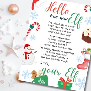 Printable Welcome Back Elf Letter, Elf Welcome Back, Welcome Back Elf ...