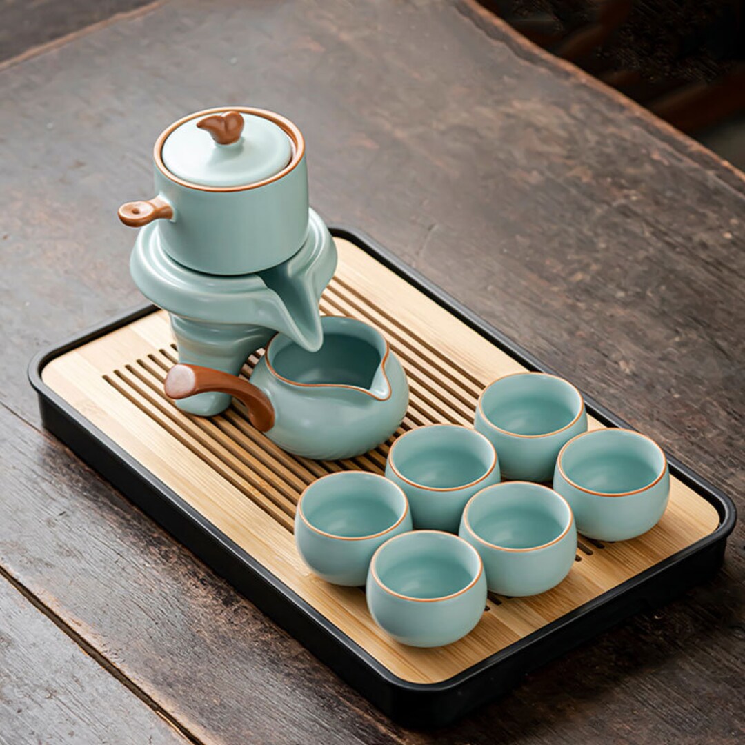 Ceramic Automatic Kung Fu Tea Set Ceramic Tea Maker Tea Party Tea Set ...