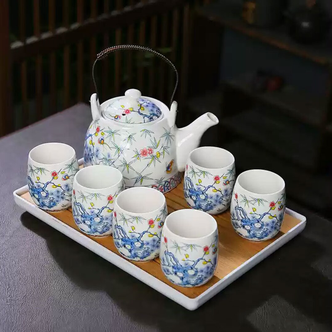 Ceramic Handle Potceramic Tea Setvintage Tea Setteapot With Filterkung ...