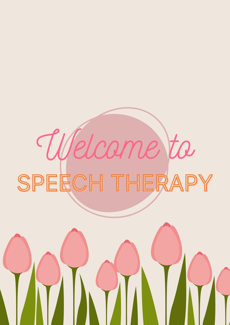 Speech Therapy Poster for Bulletin Board, Welcome to Speech Therapy - Etsy