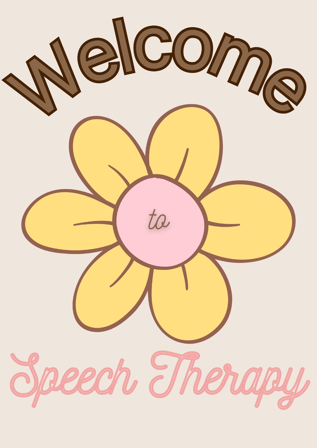 Speech Therapy Poster for Bulletin Board, Welcome to Speech Therapy - Etsy