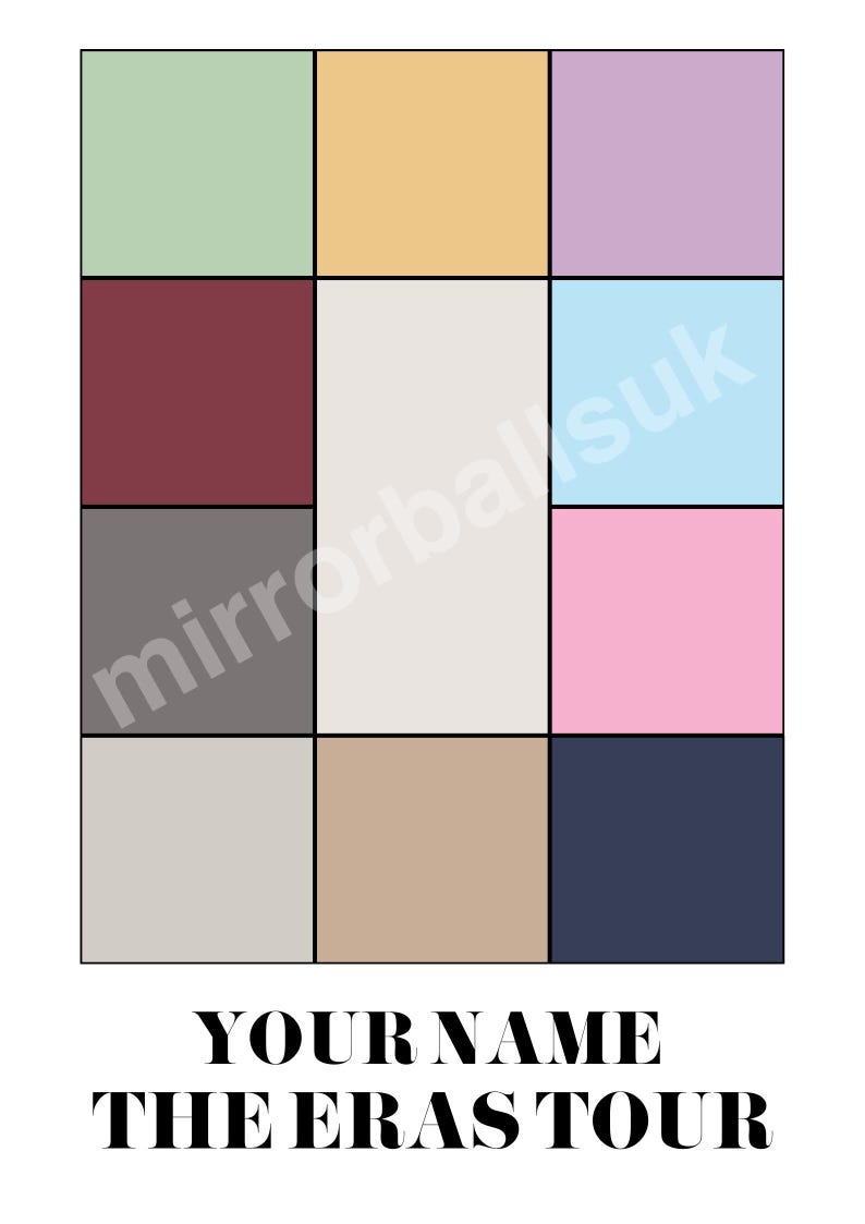 Template of Taylor Swift Eras Tour Poster - Etsy